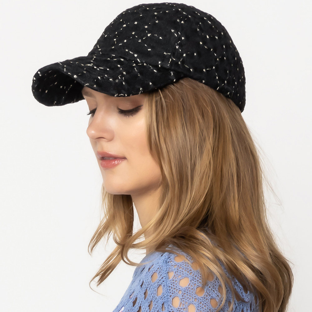 Floral Embroidered Baseball Cap