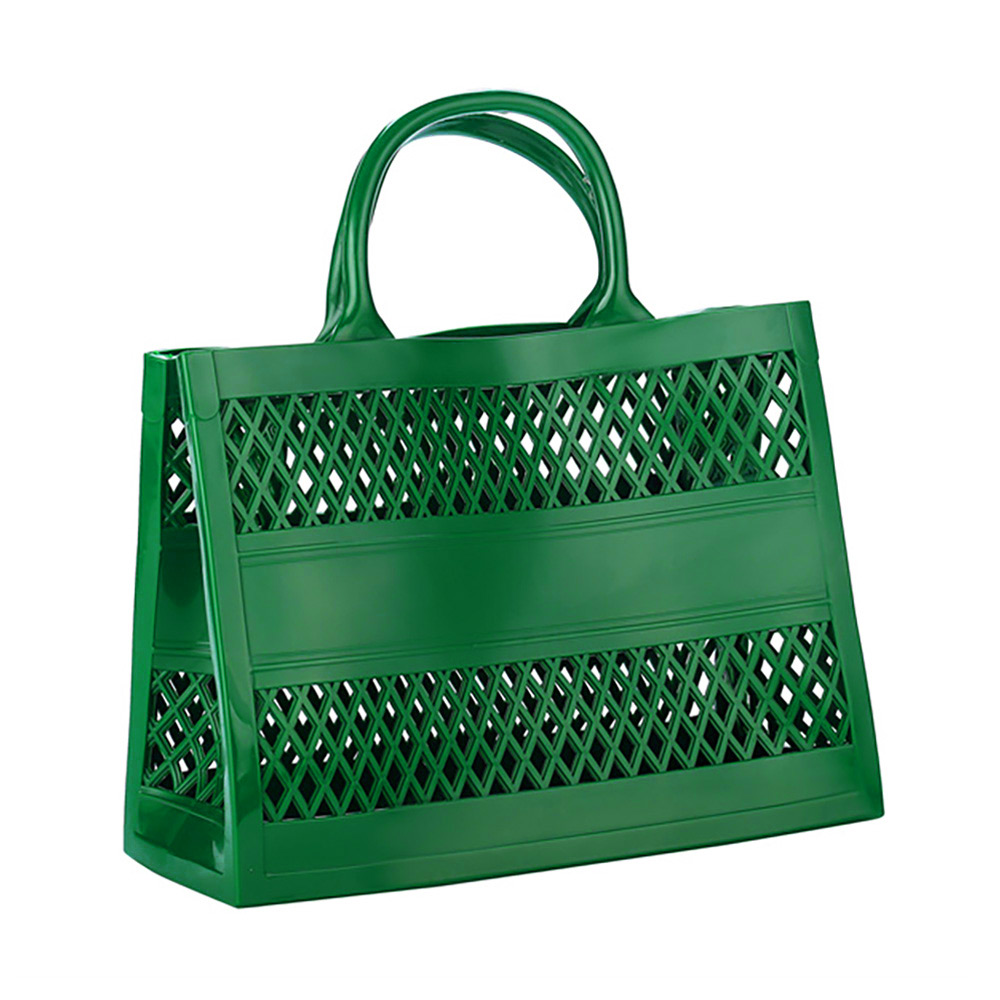 Solid Jelly Rubber Tote Bag