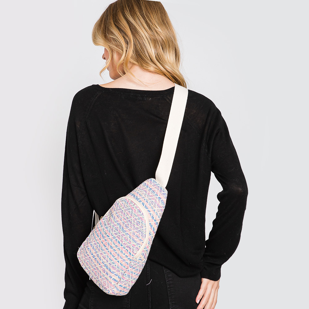 Aztec Patterned Sling Bag