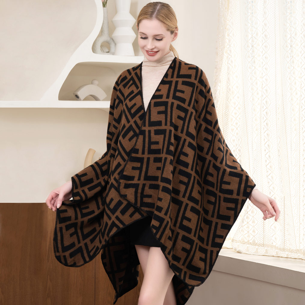 Pattern Detailed Ruana Poncho