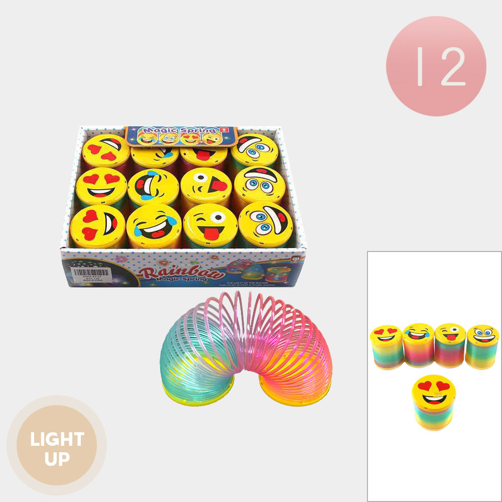 12PCS - Light Up Rainbow Magic Spring Toys