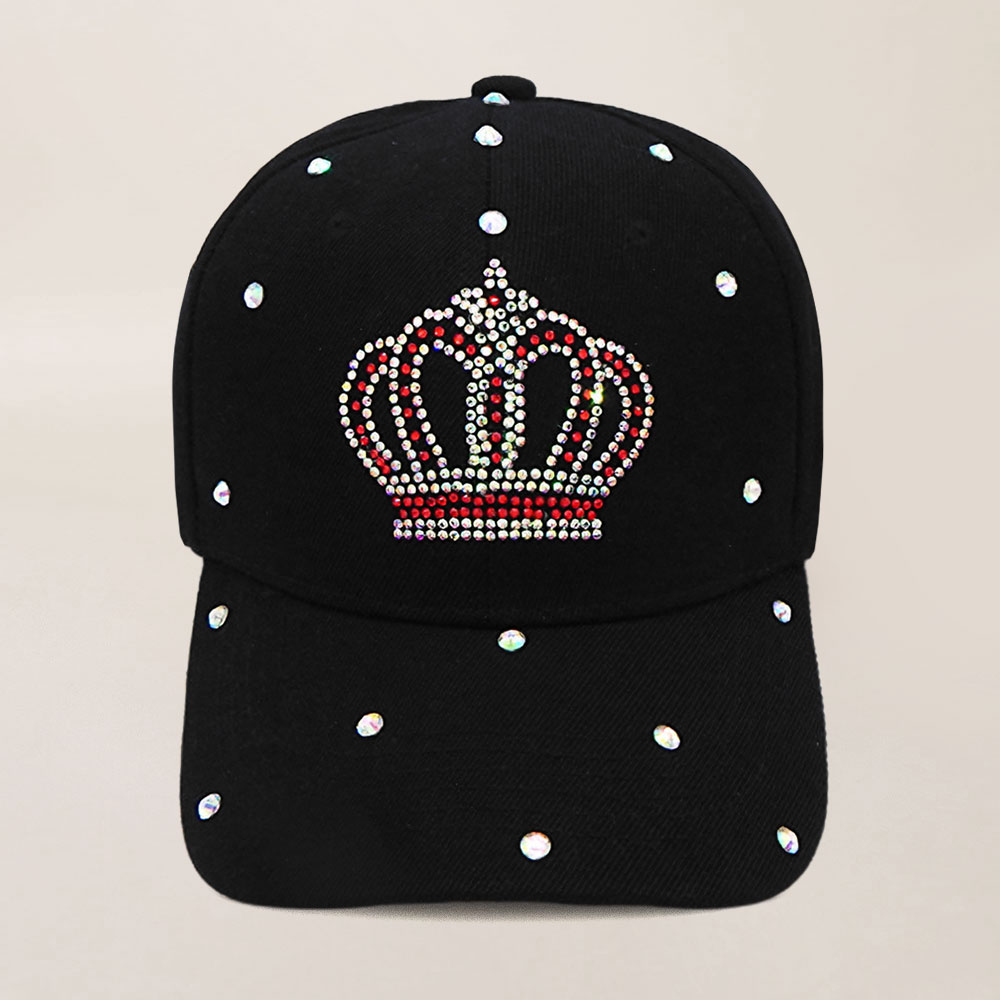 Bling Queen Crown Studded Baseball Cap