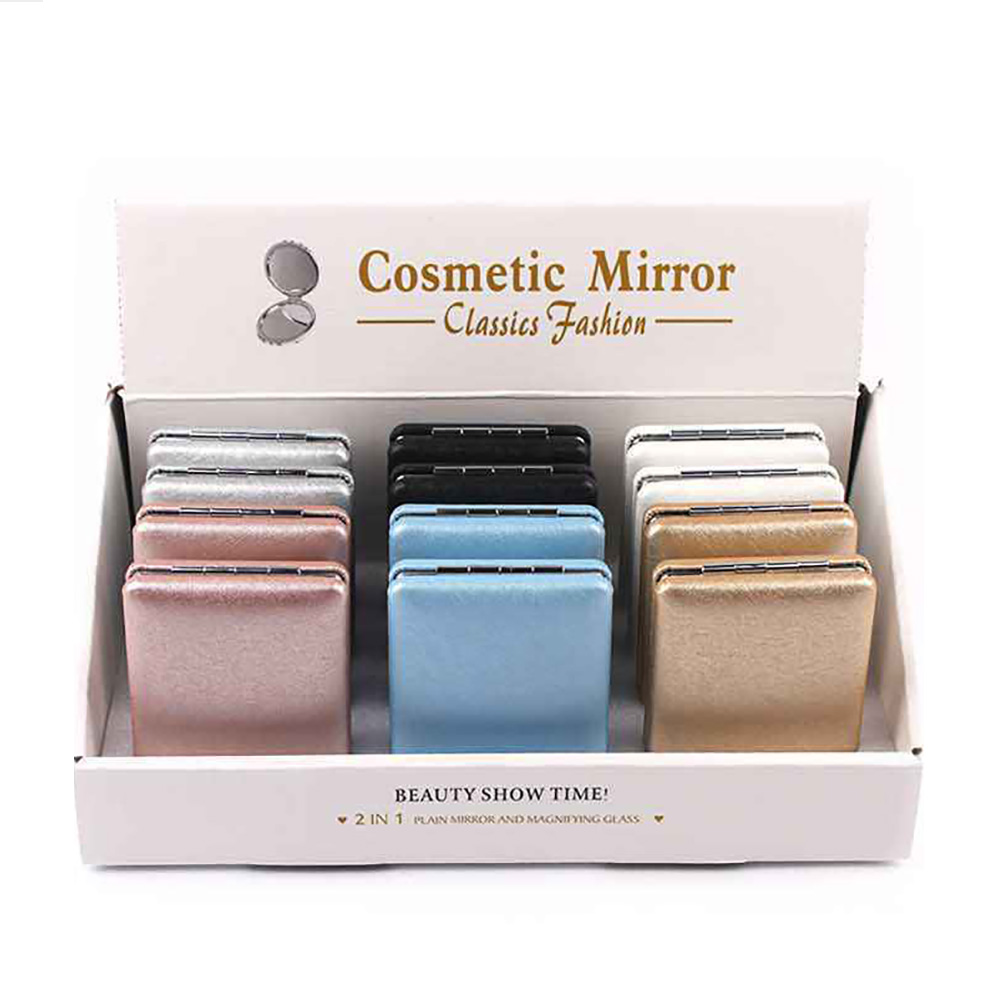 12PCS - Metallic Cosmetic Mirrors