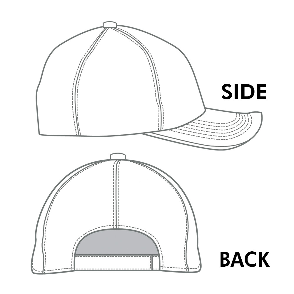 Bling Studded Brim Chain Pointed Baseball Cap